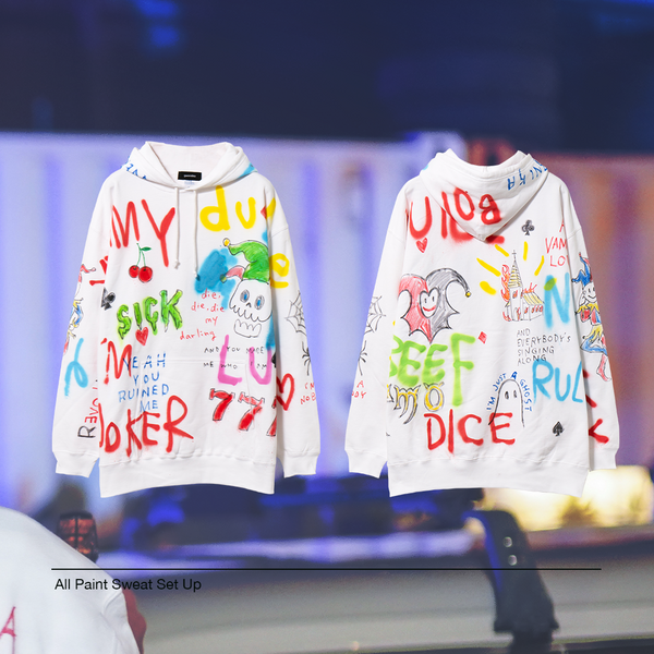 【t-Ace × guernika 】All paint sweat setup – ZERO Clothing&Music